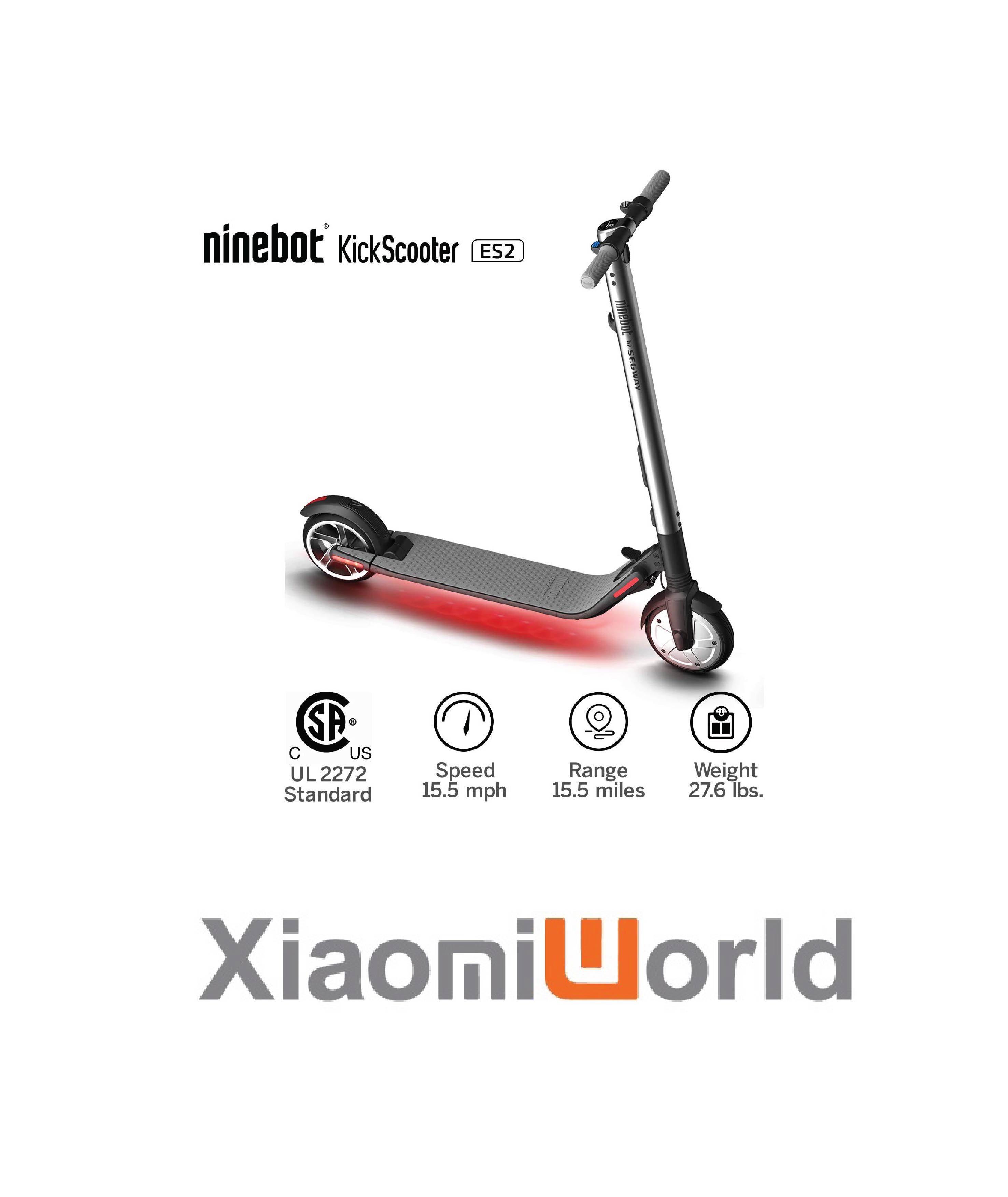 Xe Điện Ninebot Scooter ES2 - Miworld